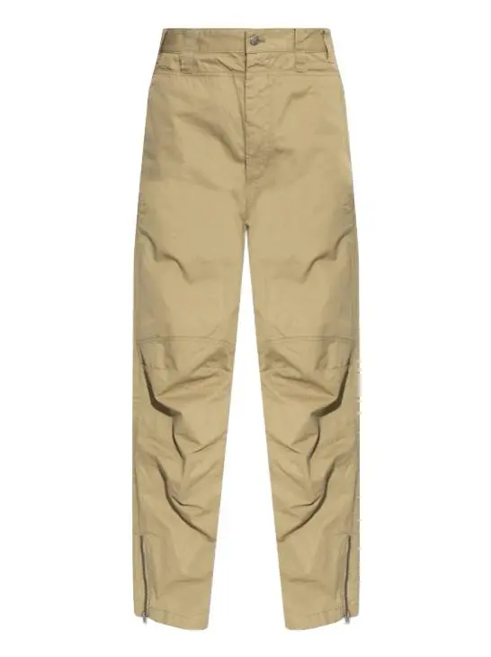 DIESEL® Tailored Pants With Belt Loops - Nude