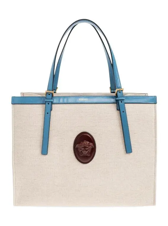 Versace Rivière Large Tote Bag - White