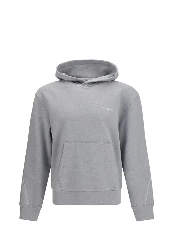 Givenchy Couture Seam Logo Hoodie - Gray