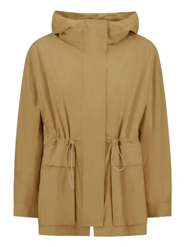 Herno Drawstring Hooded Parka Jacket - Green