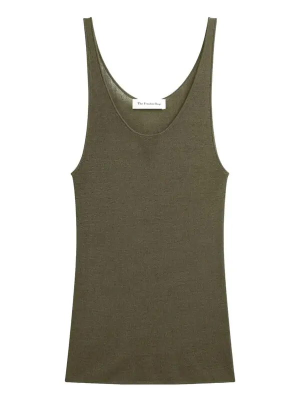 THE FRANKIE SHOP Rivo Knit Tank Top - Khaki