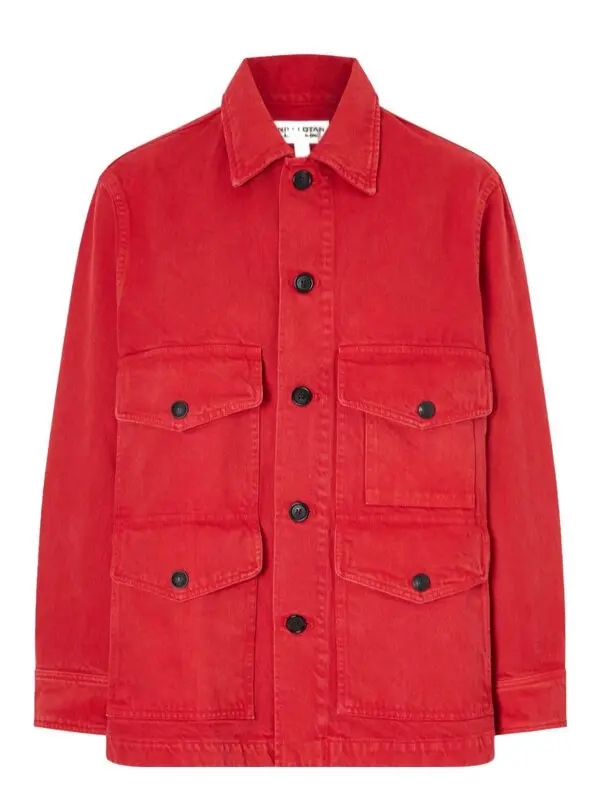 NILI LOTAN Leroy Denim Jacket - Red