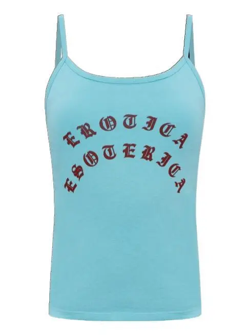WILLY CHAVARRIA Erotica Esoterica Tank Top - Blue