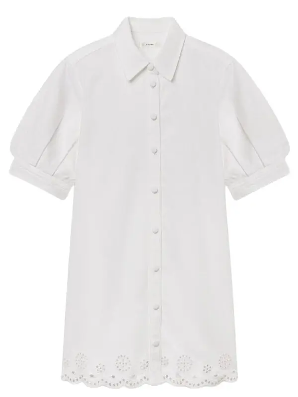 FRAME The Eyelet Play Dress - White