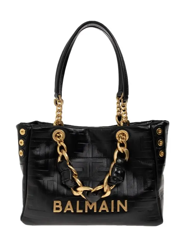 Balmain 1945 Chain Shoulder Bag - Black