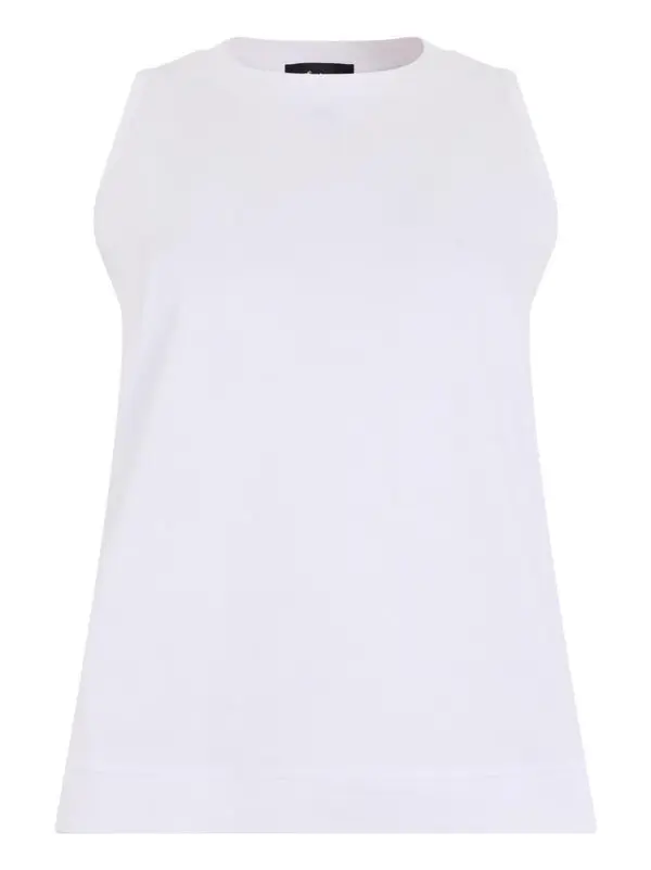 Herno Sleeveless Cotton Top - White