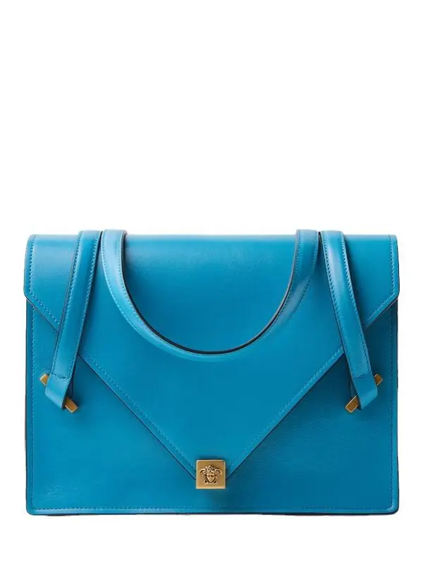 Versace Severine Flap Shoulder Bag - Light Blue