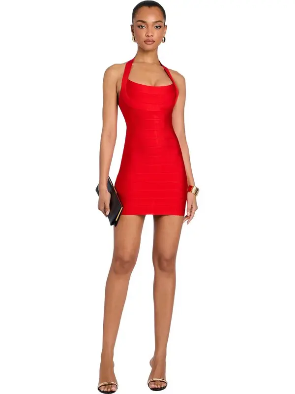 Retrofete Cassara Knit Mini Dress - Geranium