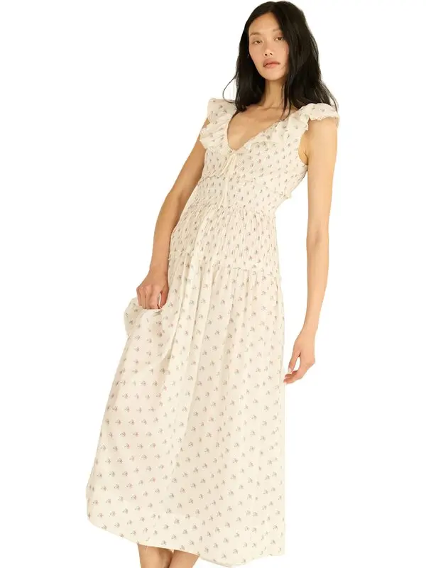DÔEN Sorina Maxi Dress - Petit Posy Calico