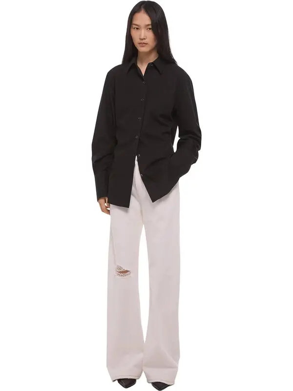Helmut Lang Knot Detail Shirt - Black