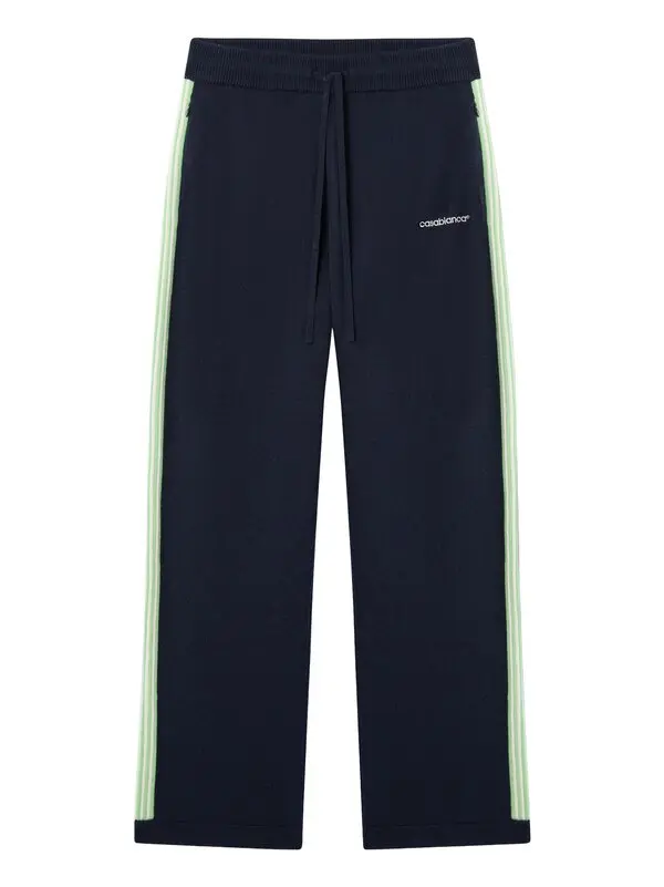 Casablanca Navy Merino Track Trousers - Multicolor
