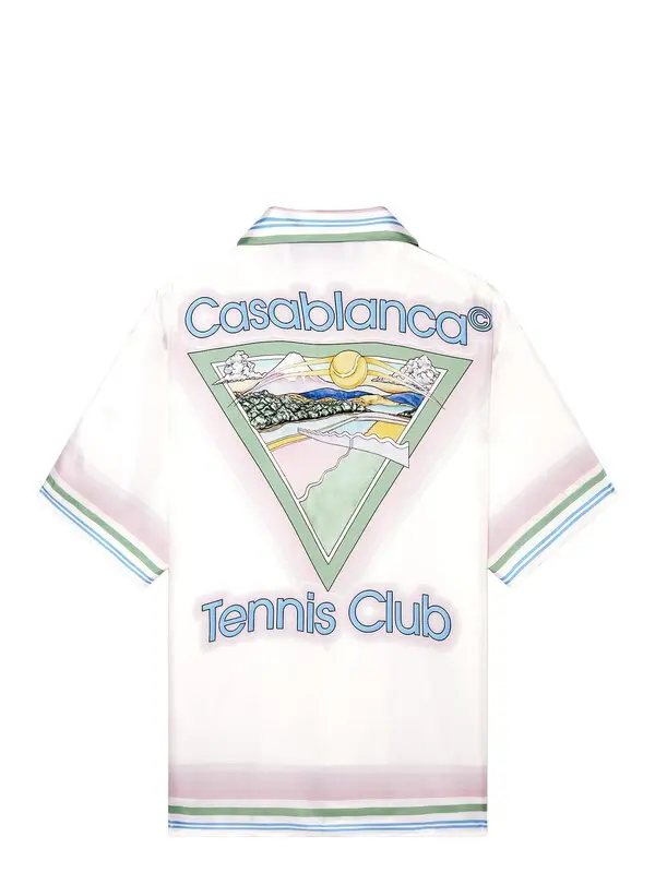 Casablanca Tennis Club Icon Silk Shirt - Multicolor