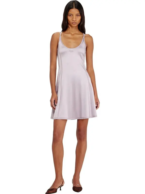 DIESEL® Fluid Mini Dress With Double Straps - Violet
