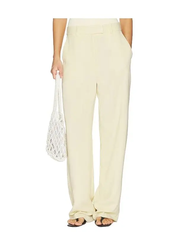 SRG Vicki Trouser In Matte Crepe - Yellow