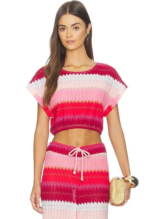 PQ SWIM Renee Crop Top - Pink