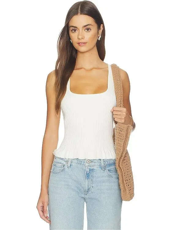 Paige Bronwyn Tank - Ivory