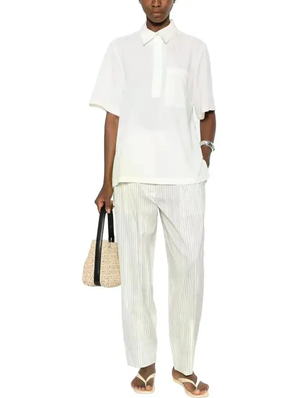 TOTEME Striped Balloon Trousers - Neutrals