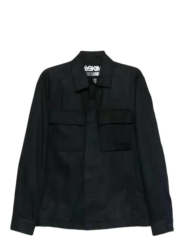 HESKIMO Linen Pocket Jacket - Blue