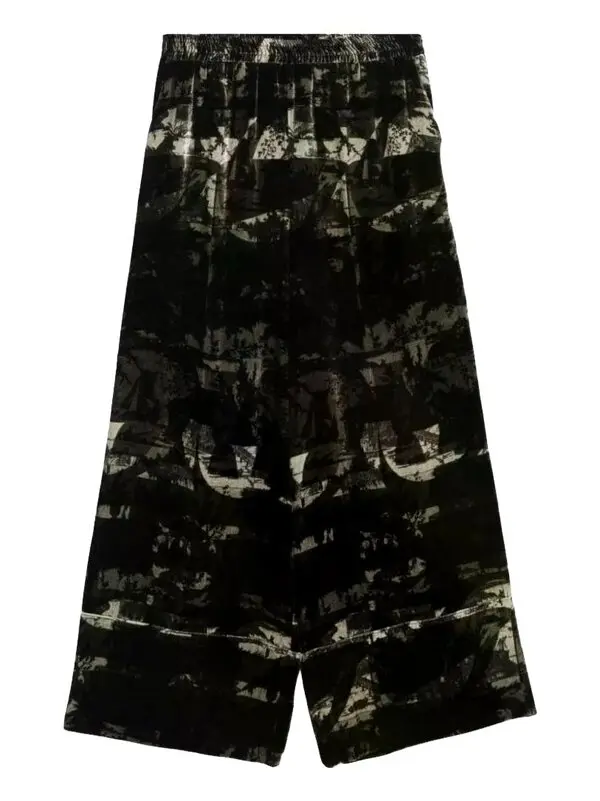 PIERRE-LOUIS MASCIA Kanada Dragon-print Trousers - Black
