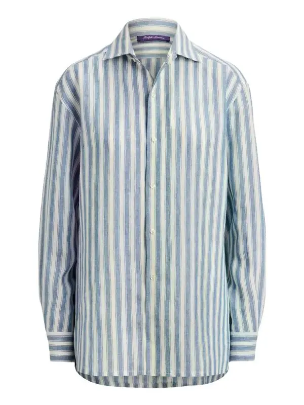 Ralph Lauren Striped Linen Shirt - Neutrals