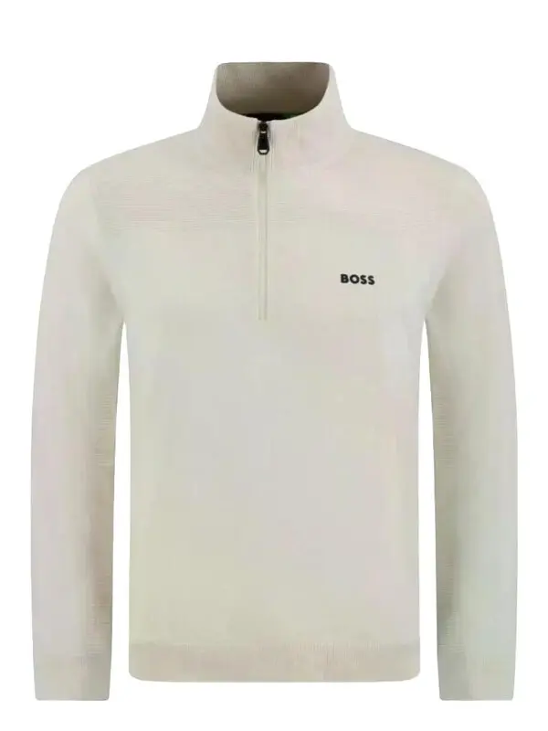 BOSS Ever-x Quarter-zip Sweater - Neutrals