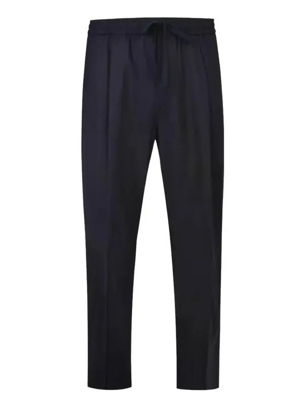 Altea Drawstring Pleated Trousers - Blue