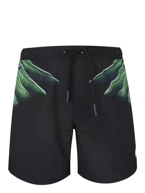 COUNTY OF MILAN Shorts With Logo Patch - Black
