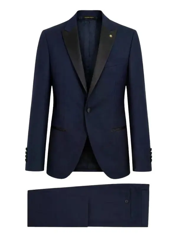 MANUEL RITZ Single-breasted Suit - Blue