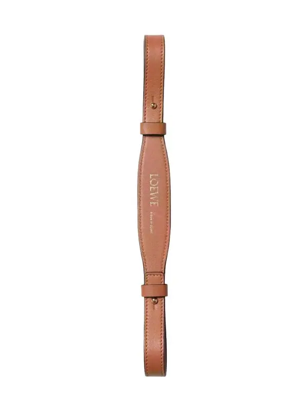 Loewe Logo-embossed Leather Strap - Neutrals