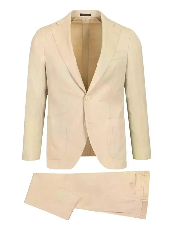 AL DUCA D’AOSTA 1902 Herringbone Single-breasted Suit - Neutrals