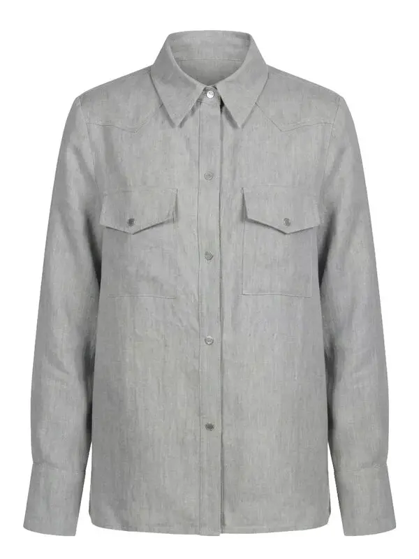 TWP Western Yoke Shirt - Grey