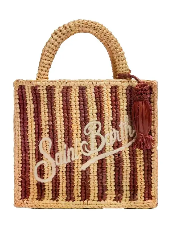 MC2 SAINT BARTH Embroidered Tote Bag - Neutrals
