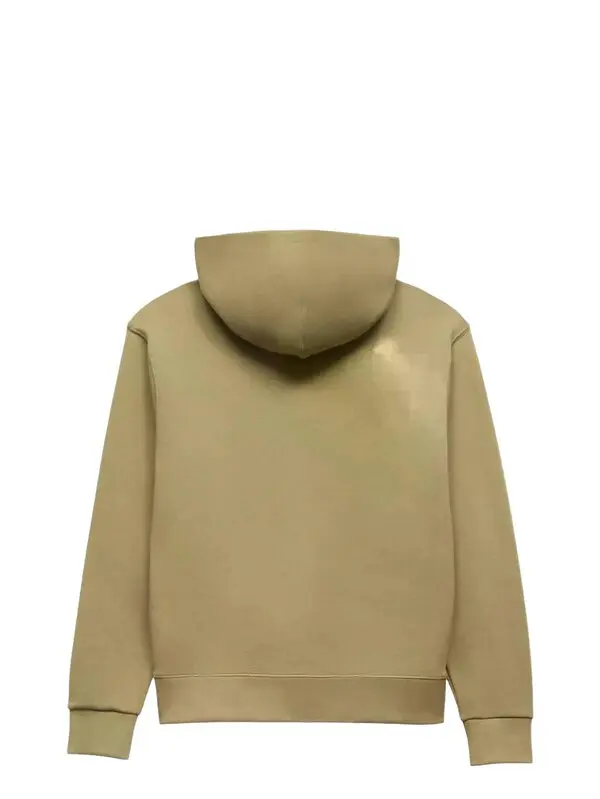 Kenzo Logo Embroidered Zip-up Hoodie - Green