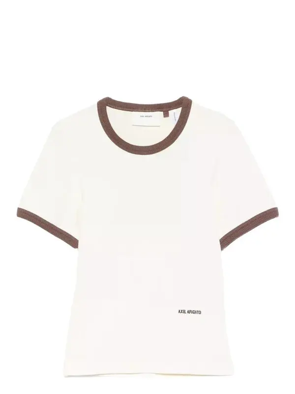 Axel Arigato Dahlia Ribbed Knit T-shirt - Neutrals