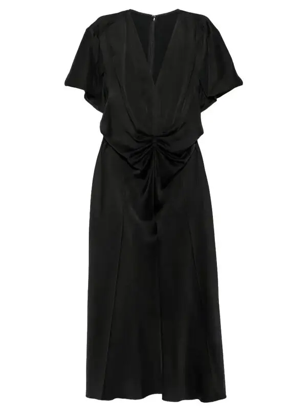 Victoria Beckham Eve Midi Dress - Black