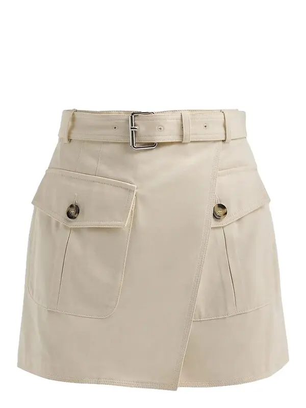 Proenza Schouler Cotton Drill Wrap Shorts - White