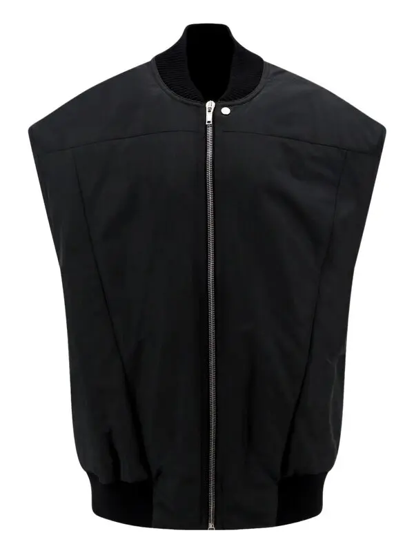 Rick Owens Zip-up Sleeveless Gilet - Black
