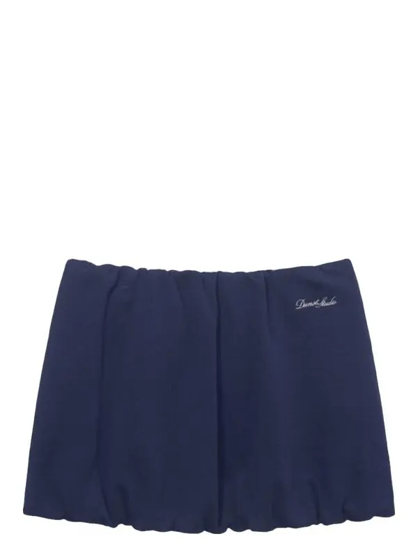 DUNST Pleated Midi Skirt - Navy