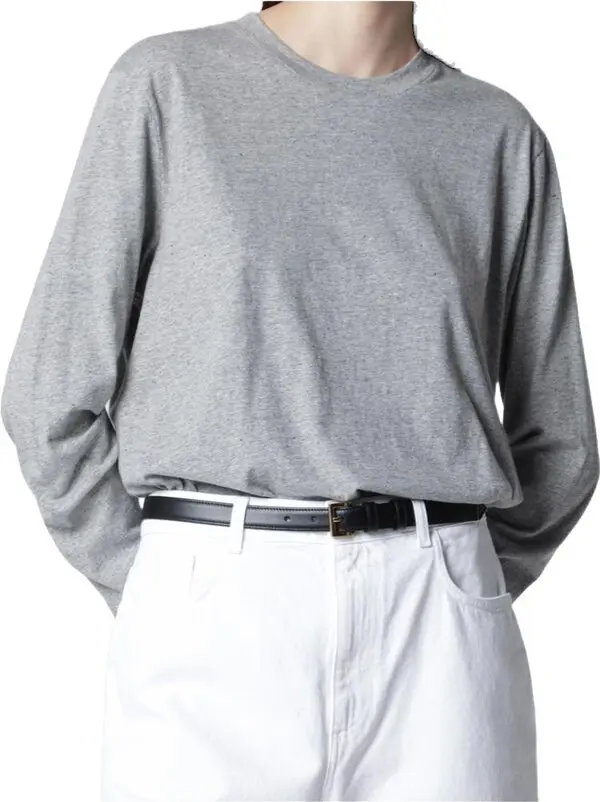RÓHE Long Sleeved Crewneck T-shirt - Gray