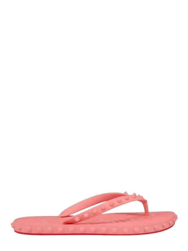 CHRISTIAN LOUBOUTIN Super Loubi Flip Sandals - Grapefruit Color