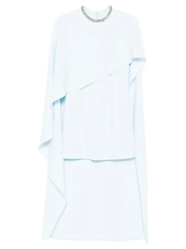Roland Mouret Cady Midi Dress - Baby Blue