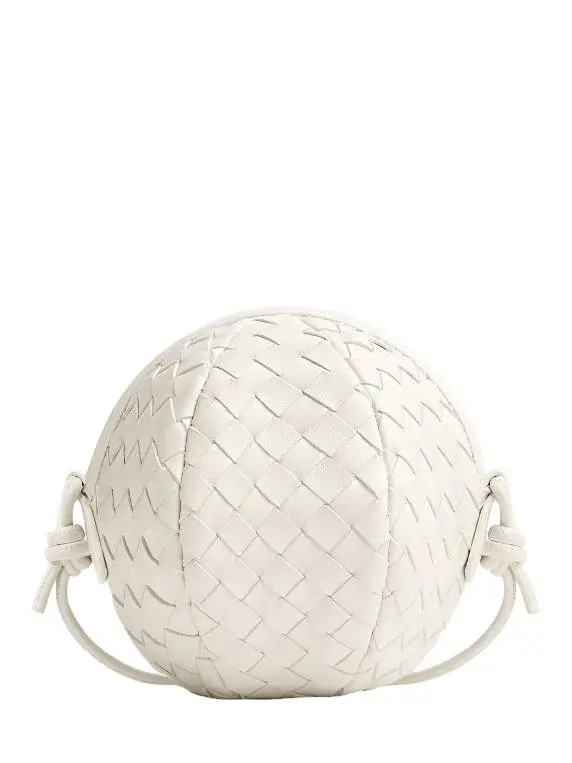 Bottega Veneta Mini Mava Shoulder Bag - White