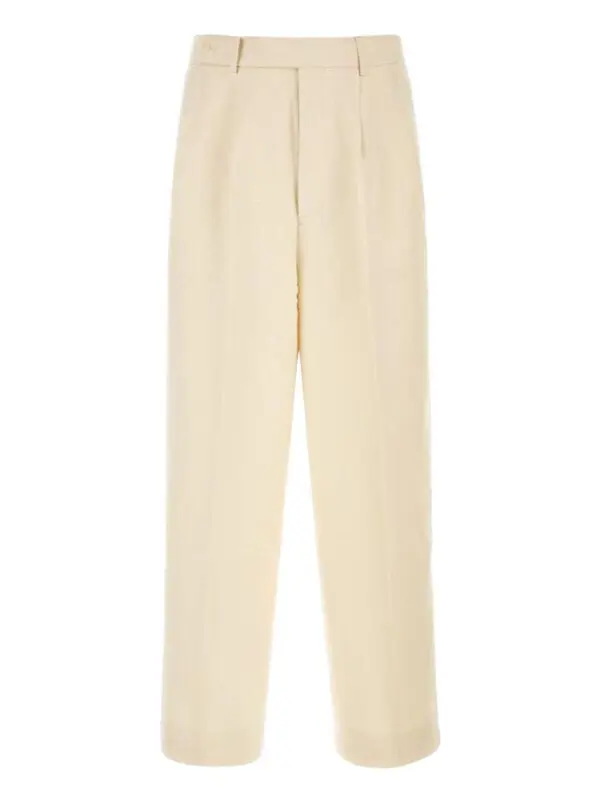 BODE Slub Weave Wide-leg Pants - Nude
