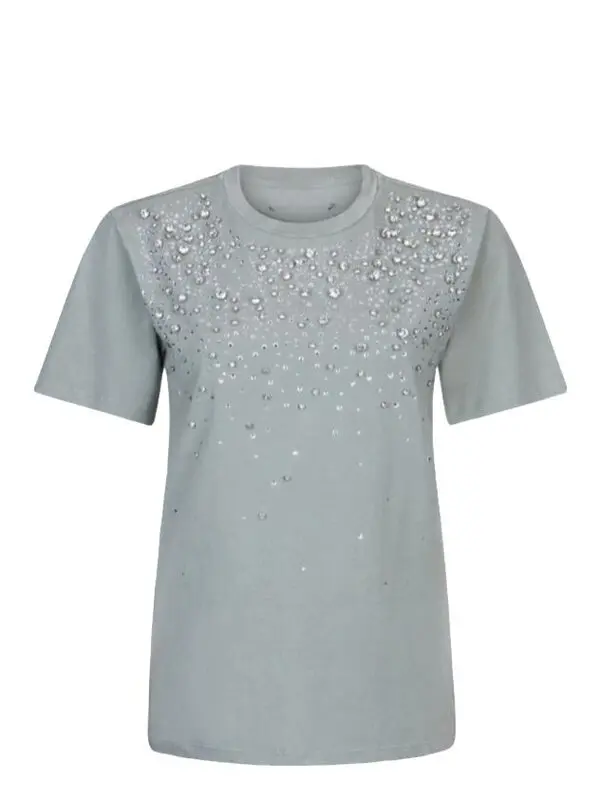 Liu Jo Embellished Crewneck T-shirt - Green