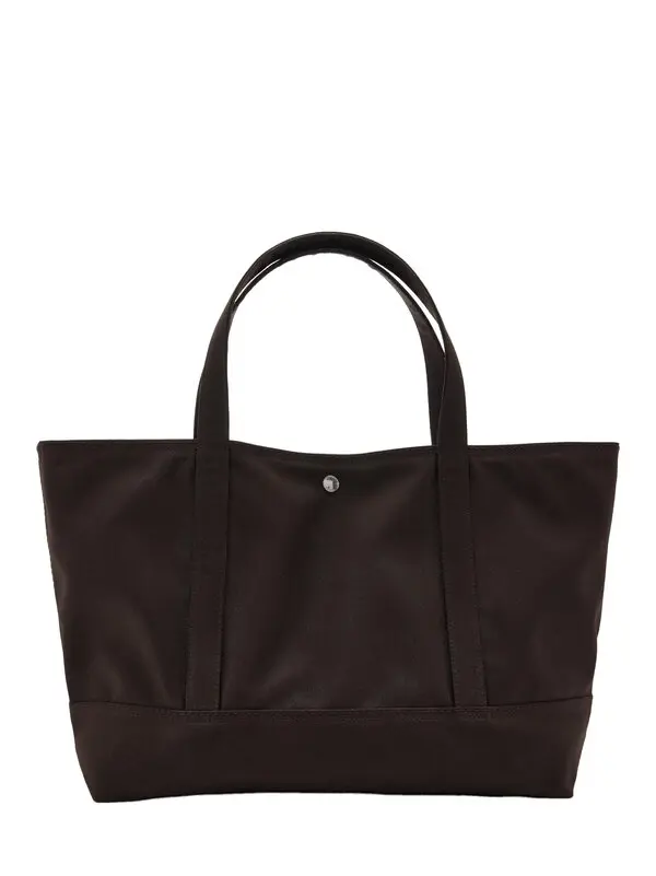 TOTEME Organic Cotton Canvas Beach Tote Bag - Brown