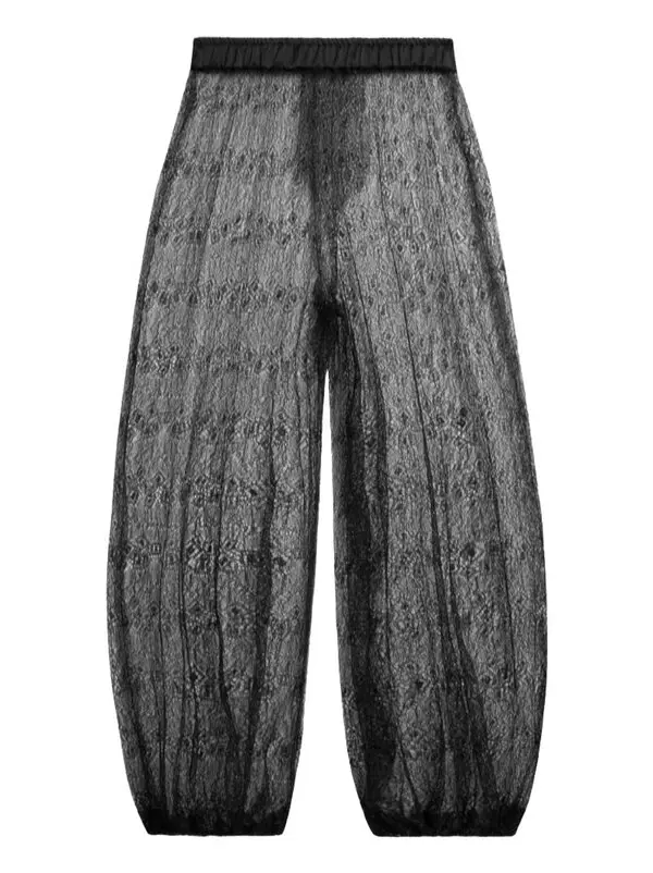 THE FRANKIE SHOP Orissa Lace Balloon Trousers - Black