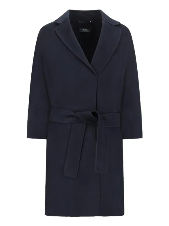 Max Mara Long Sleeved Coat - Blue