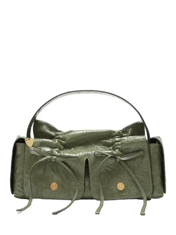 Acne Studios Drawstring Gathered Shoulder Bag - Green