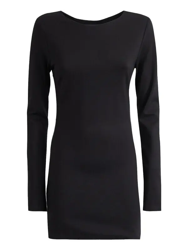 ROTATE BY BIRGER CHRISTENSEN Black Long Sleeve Cut Out Dress - Multicolor