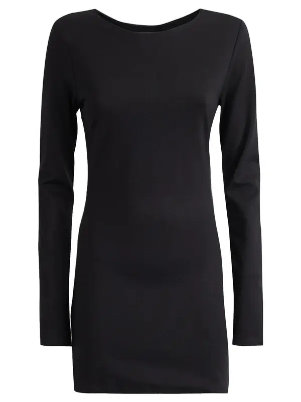 ROTATE BY BIRGER CHRISTENSEN Black Long Sleeve Cut Out Dress - Multicolor